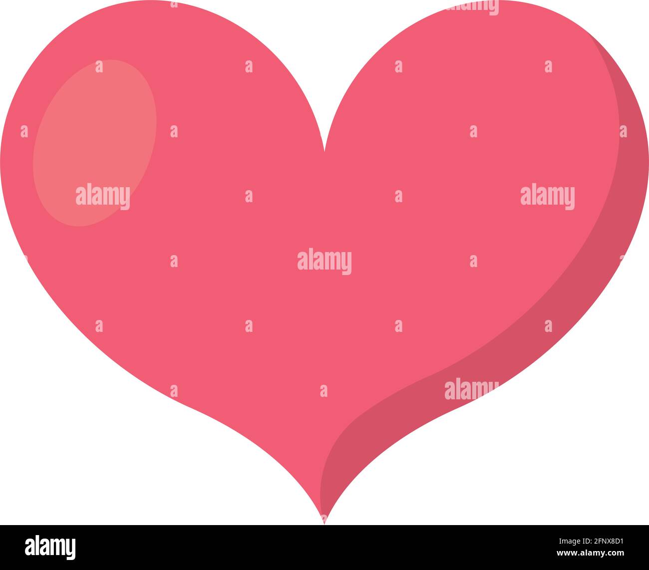 Isolated pink heart shape icon Vector illustration Stock Vector Image ...