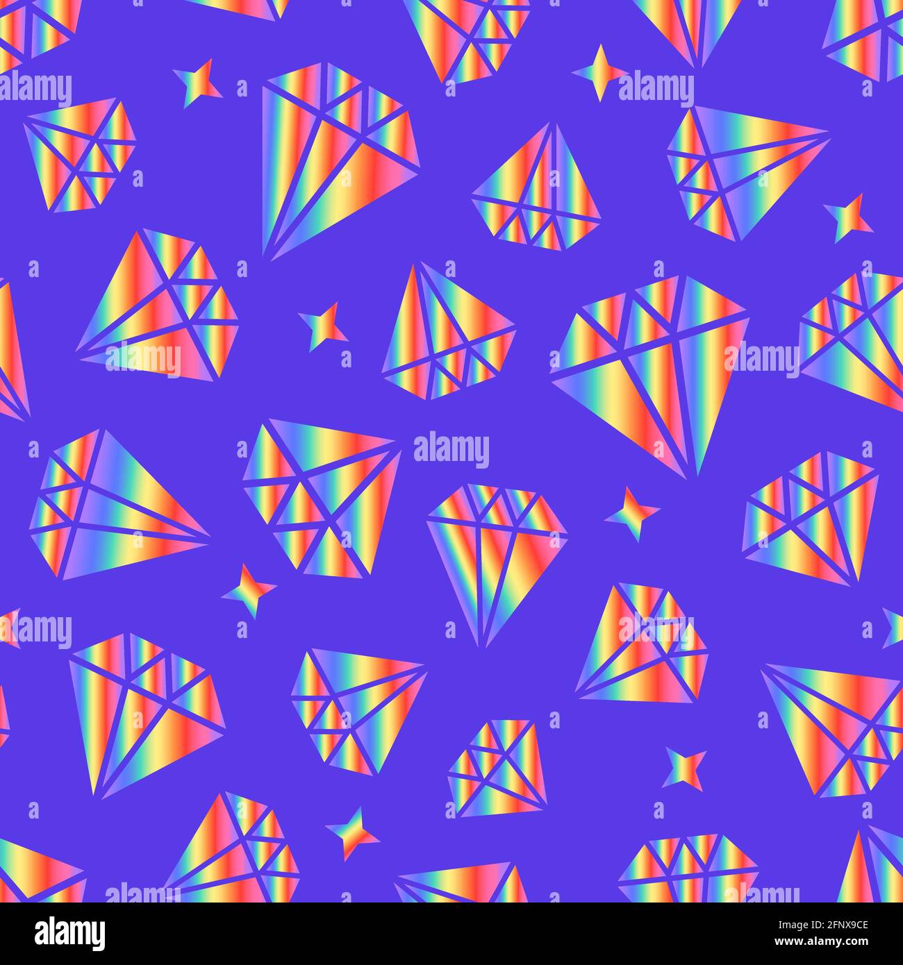 Rainbow Diamonds Background