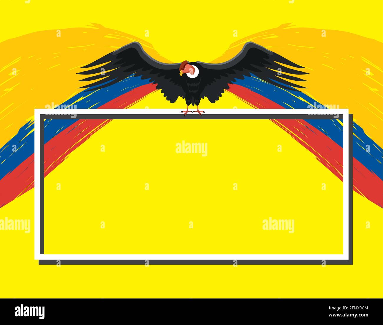 Colombia flag condor Stock Vector Image & Art - Alamy
