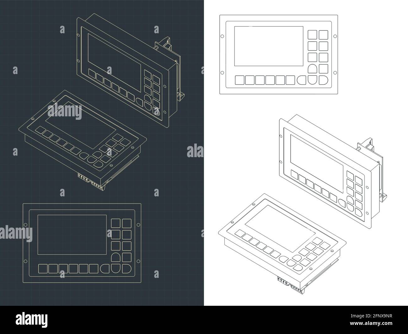 Stylized vector illustration of drawings of remote control for ...