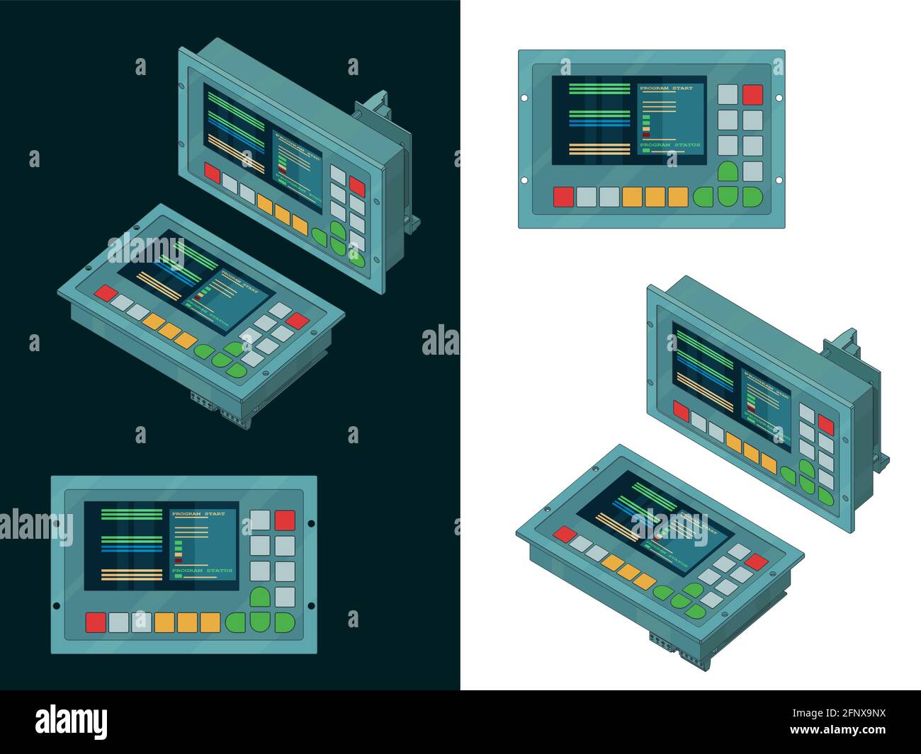 Stylized vector illustration of a remote control for controlling ...