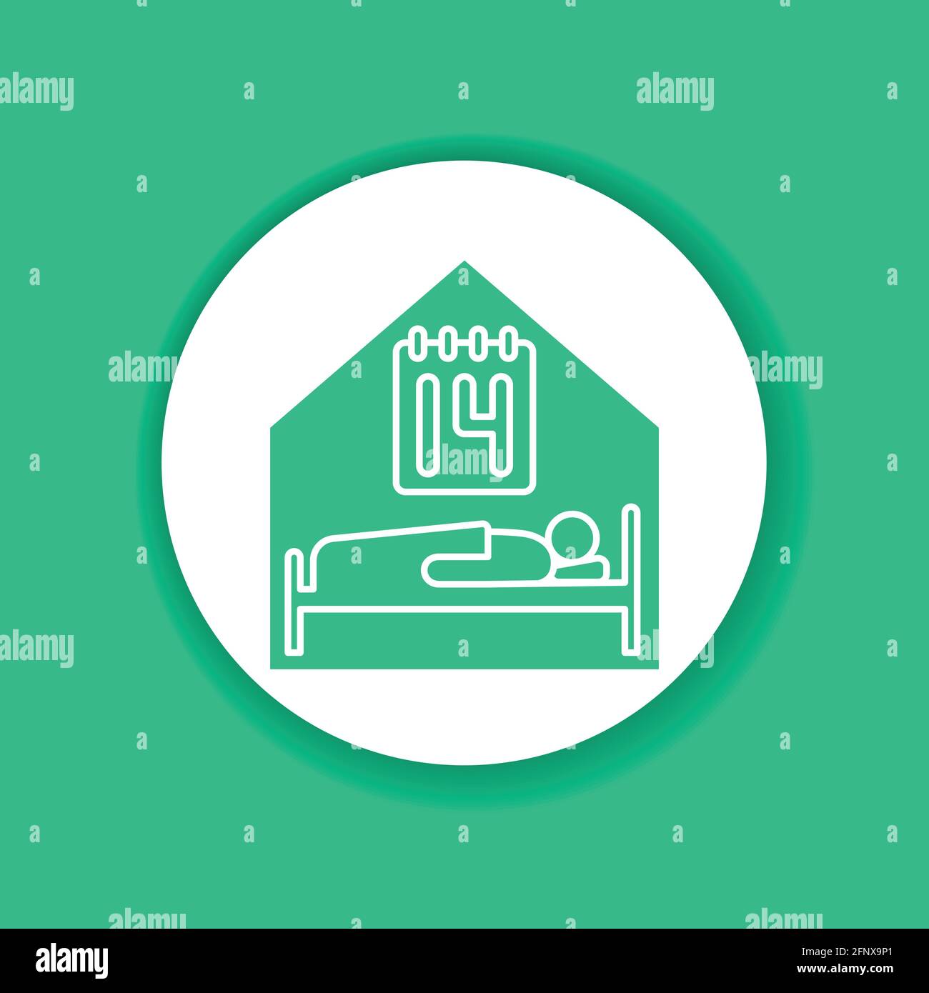 Self-isolation person color glyph icon. Safe travel. Pictogram for web ...