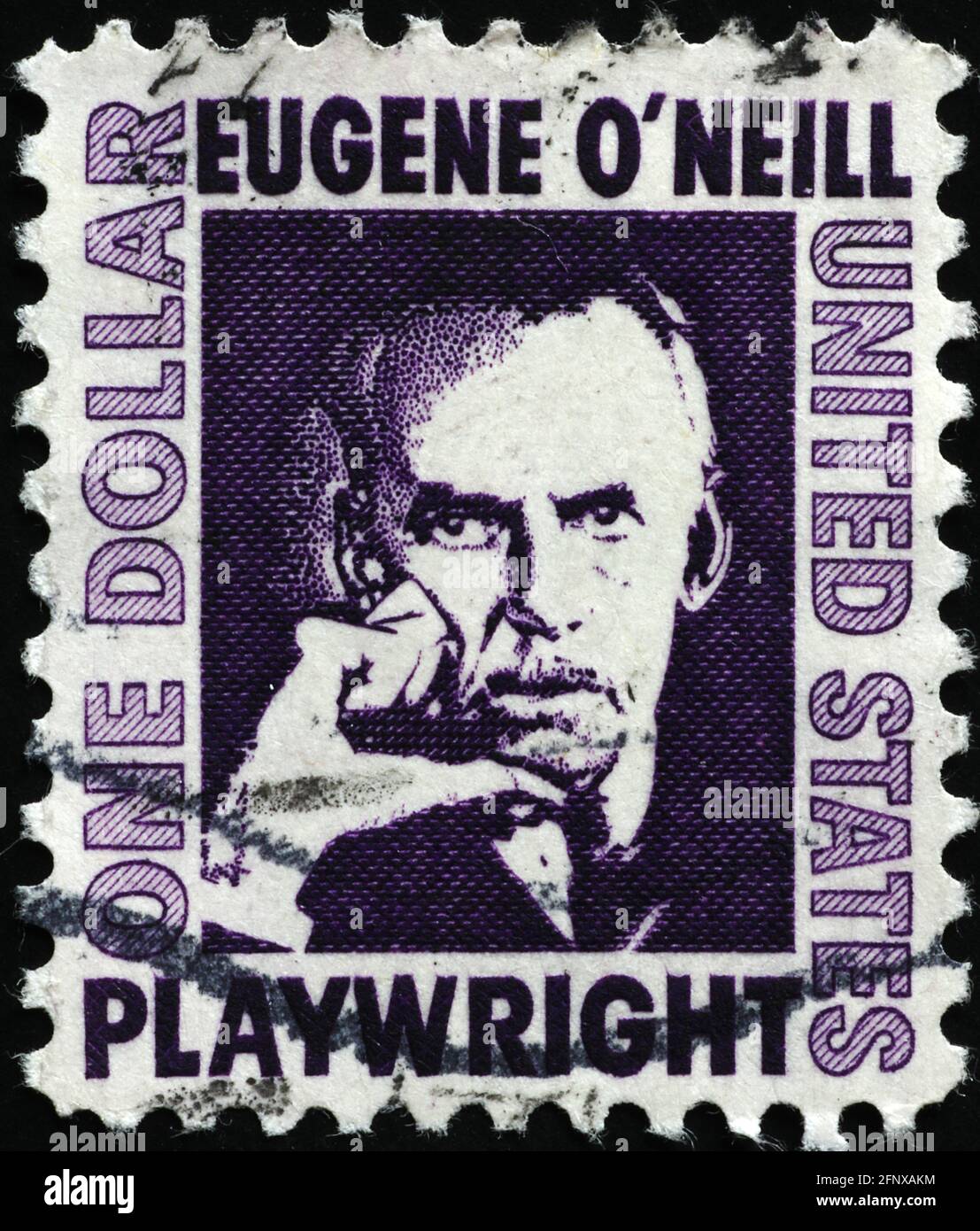 Eugene o'Neil on american postage stamp Stock Photo - Alamy