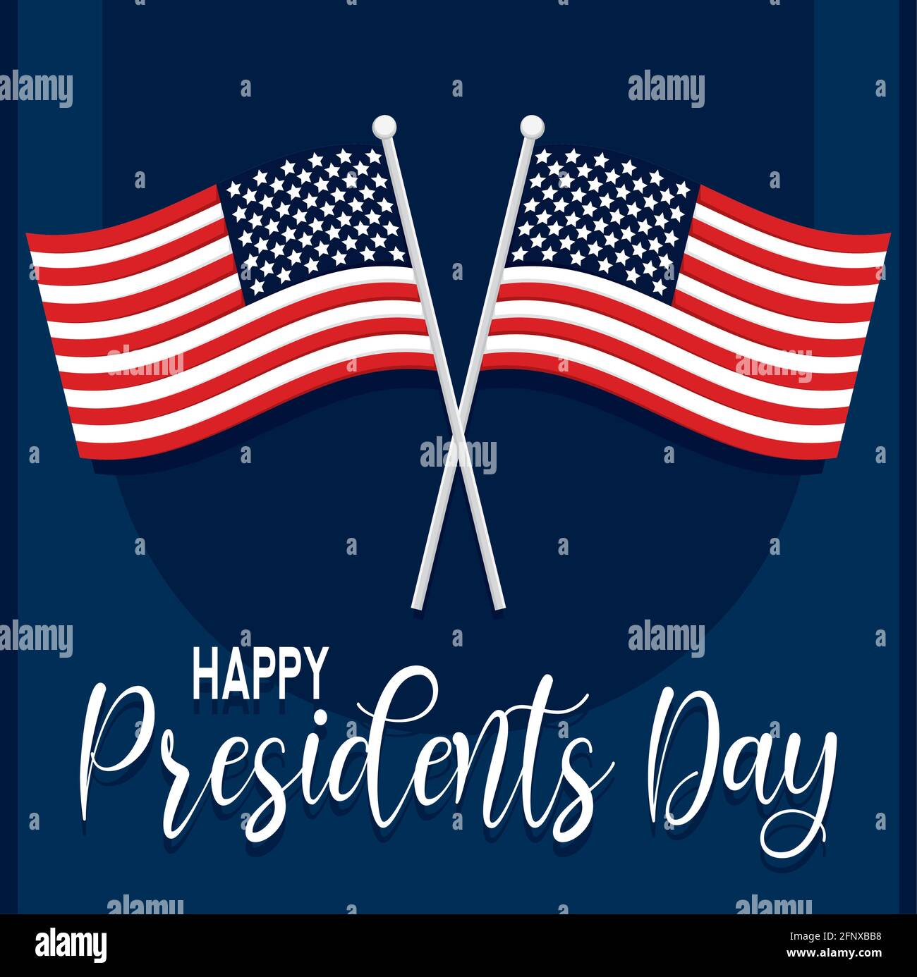Presiden day greeting card Flag of United States Vector Stock Vector ...