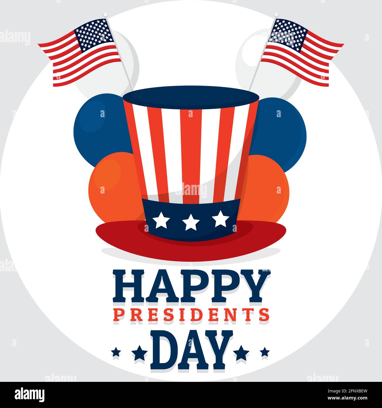 Presiden day greeting card Flag of United States Vector Stock Vector ...