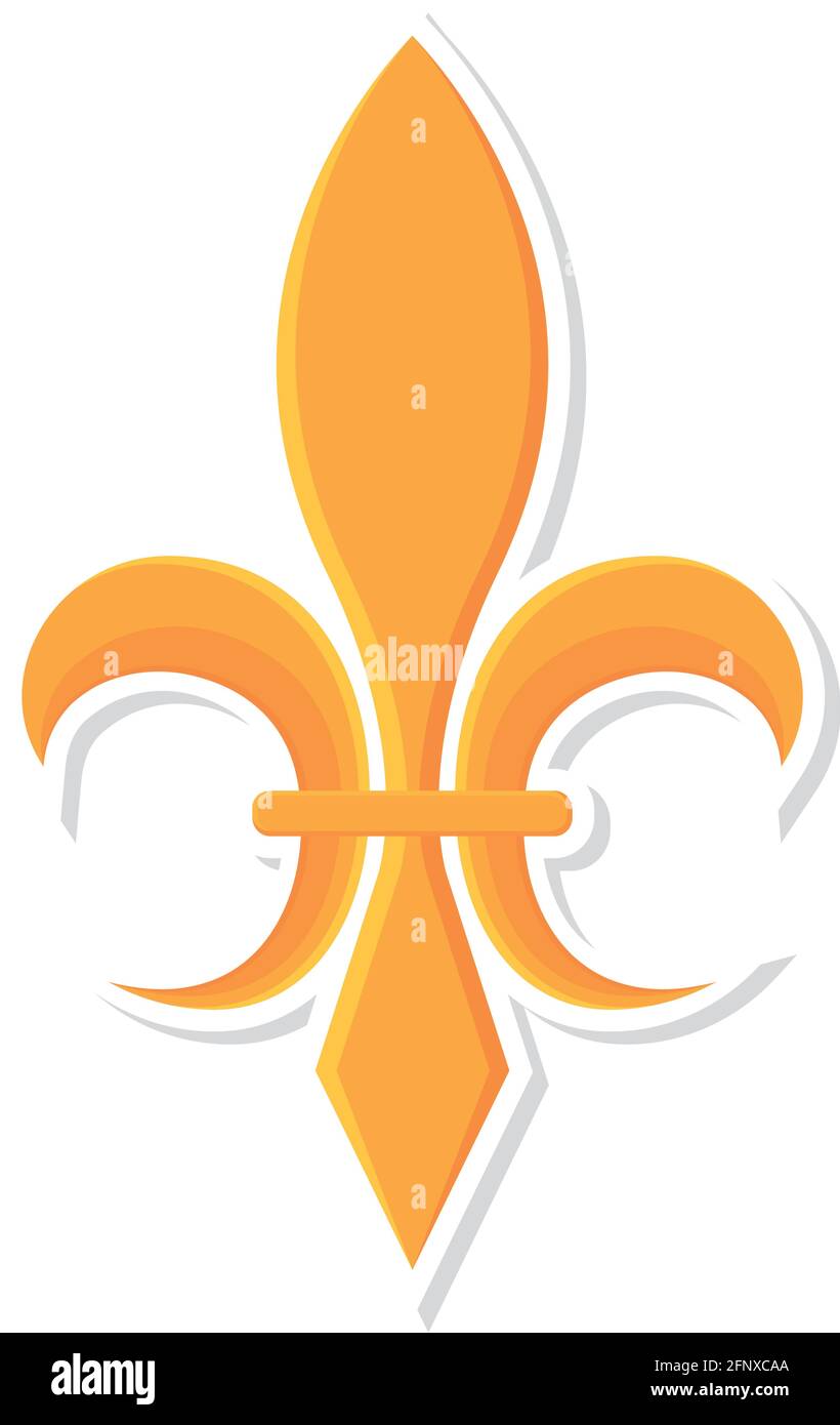 Isolated fleur de lis icon Vintage heraldic emblem Vector Stock Vector ...