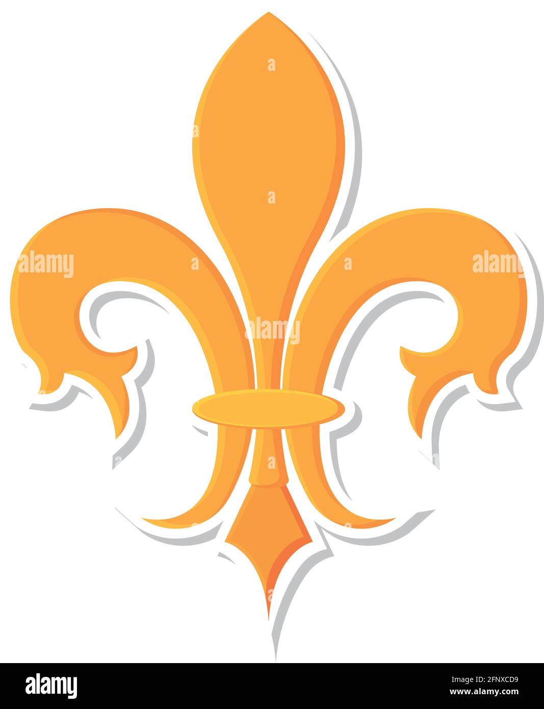 Isolated fleur de lis icon Vintage heraldic emblem Vector Stock Vector ...