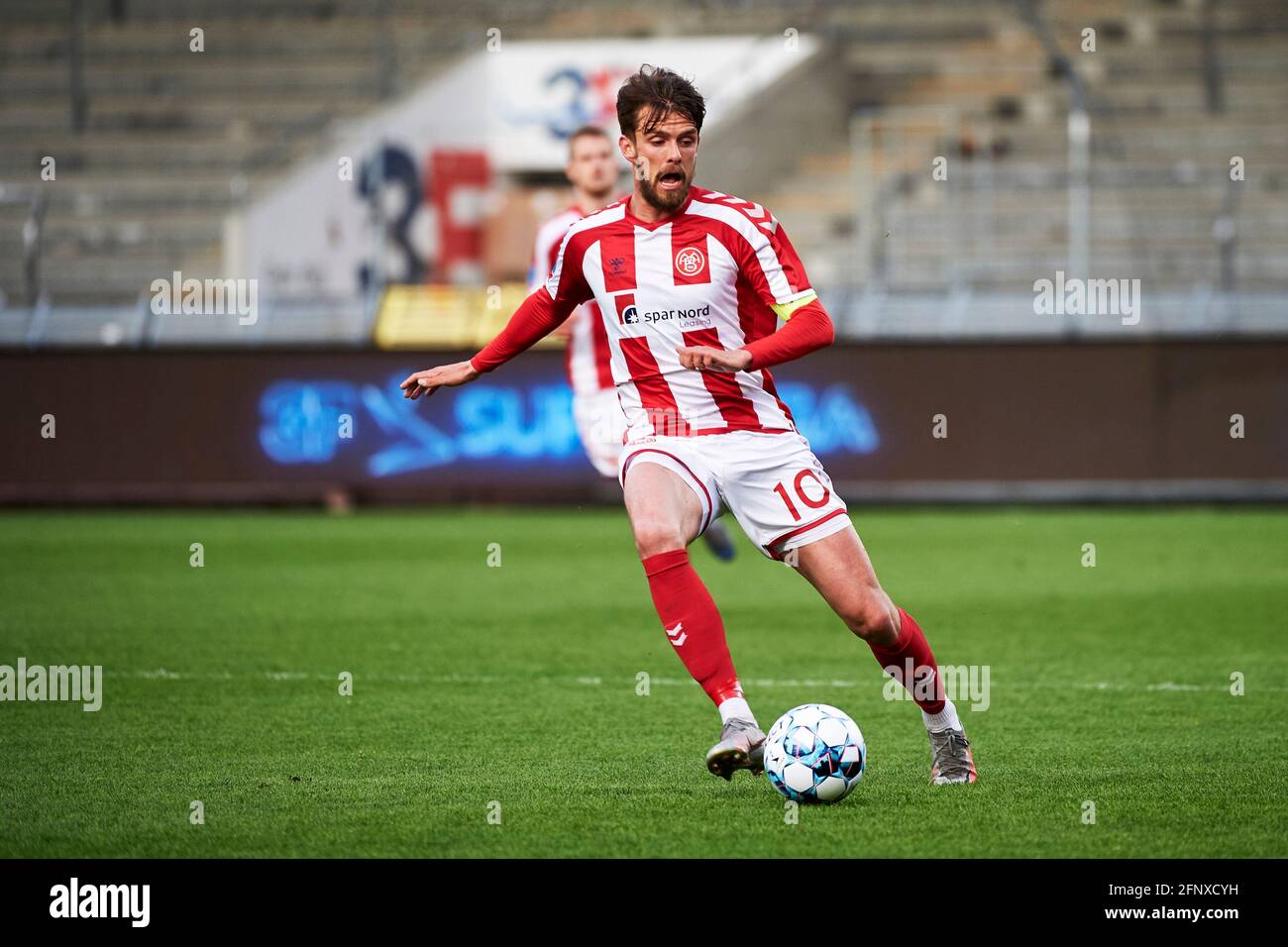 Aalborg, Denmark. 19th May, 2021. Lucas Andersen (10) of AAB seen ...
