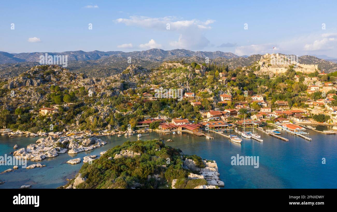 High resolution Turkey island. Located in the city of Antalya, this ...