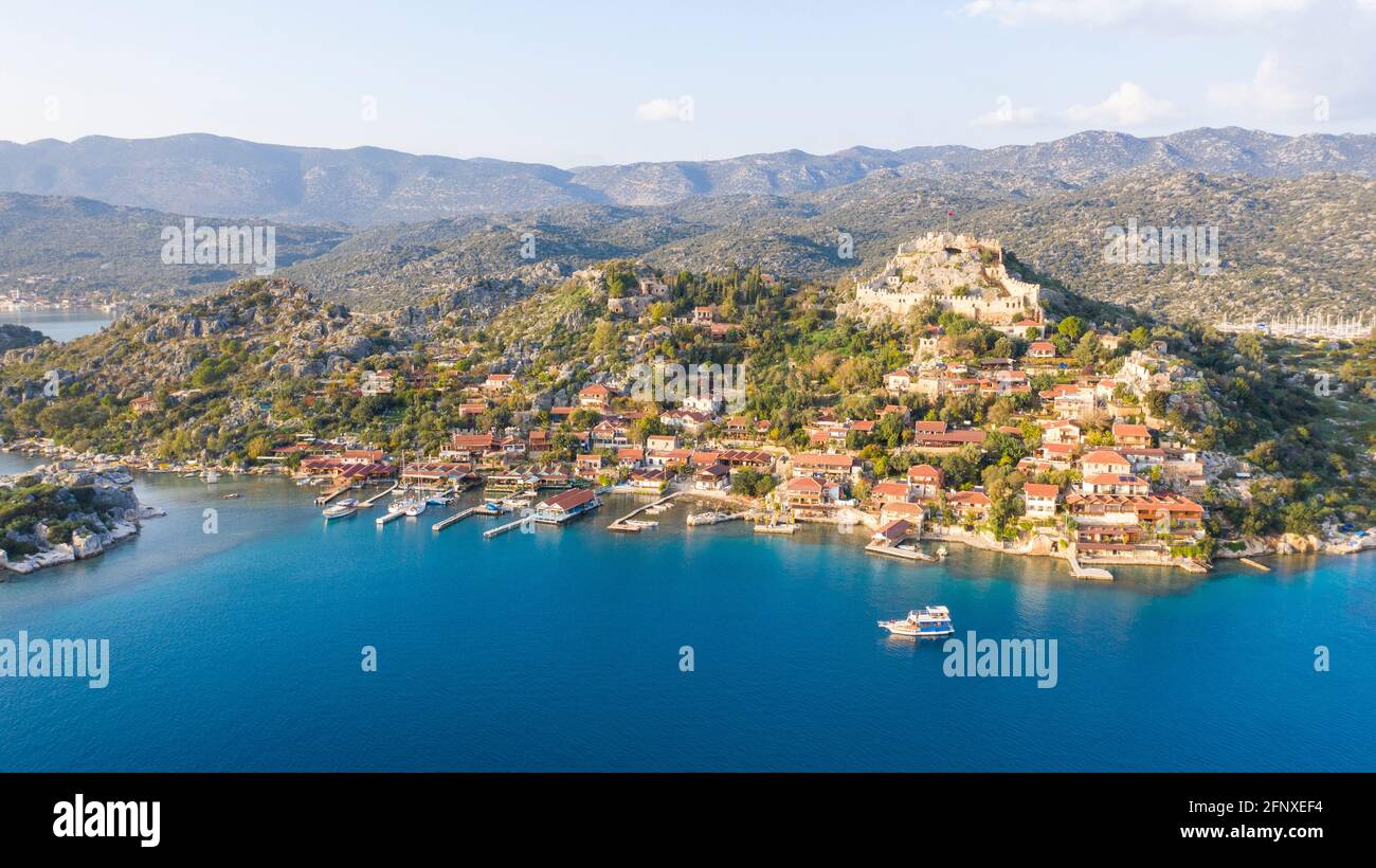 High resolution Turkey island. Located in the city of Antalya, this ...