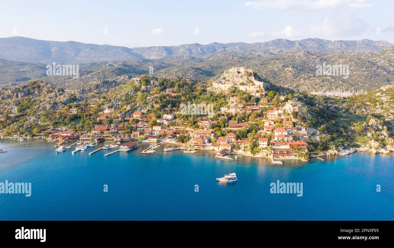 High resolution Turkey island. Located in the city of Antalya, this ...