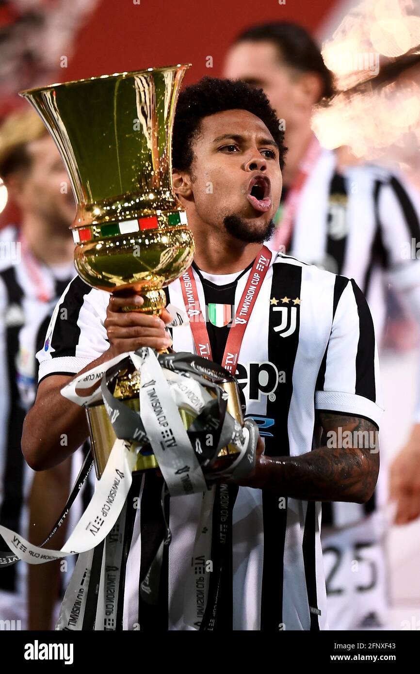 Reggio Emilia, Italy. 19 May 2021. Weston McKennie of Juventus FC ...