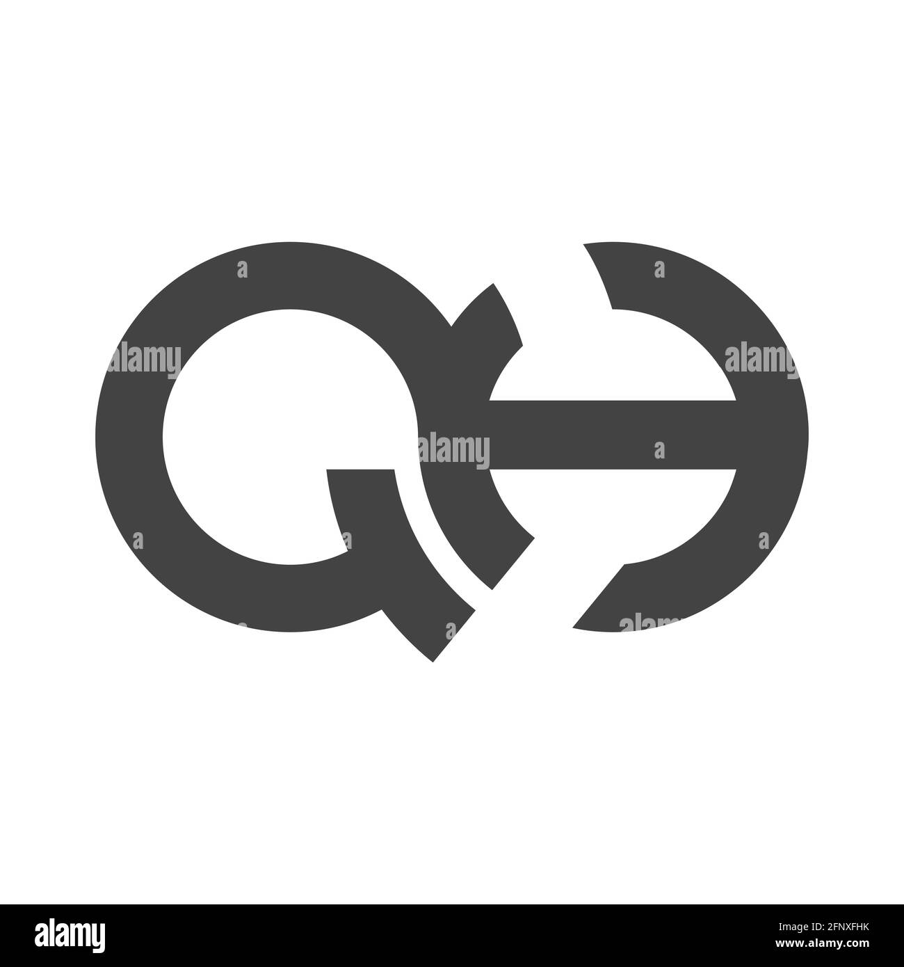 QH, HQ, Q AND H Abstract initial monogram letter alphabet logo design ...