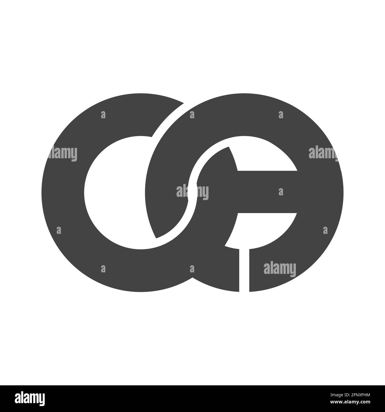 QH, HQ, Q AND H Abstract initial monogram letter alphabet logo design ...