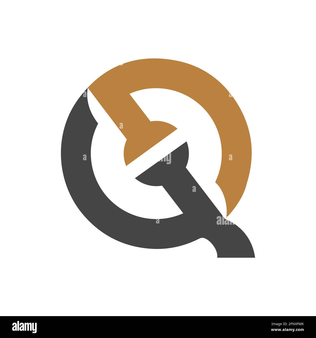 QH, HQ, Q AND H Abstract initial monogram letter alphabet logo design ...