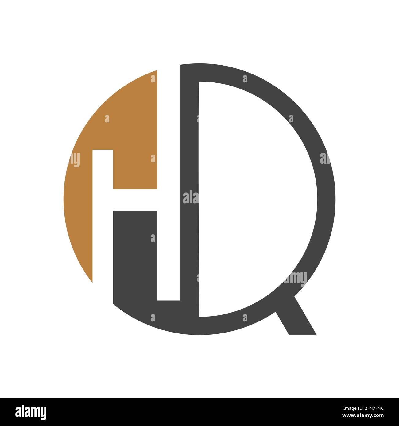 QH, HQ, Q AND H Abstract initial monogram letter alphabet logo design ...