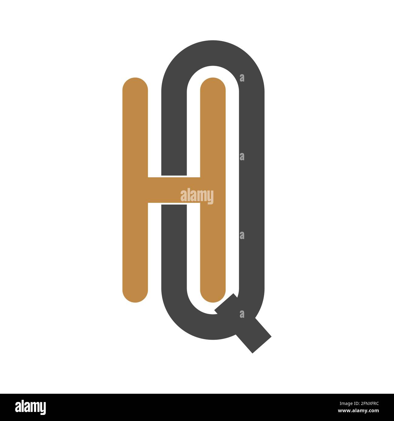QH, HQ, Q AND H Abstract initial monogram letter alphabet logo design ...