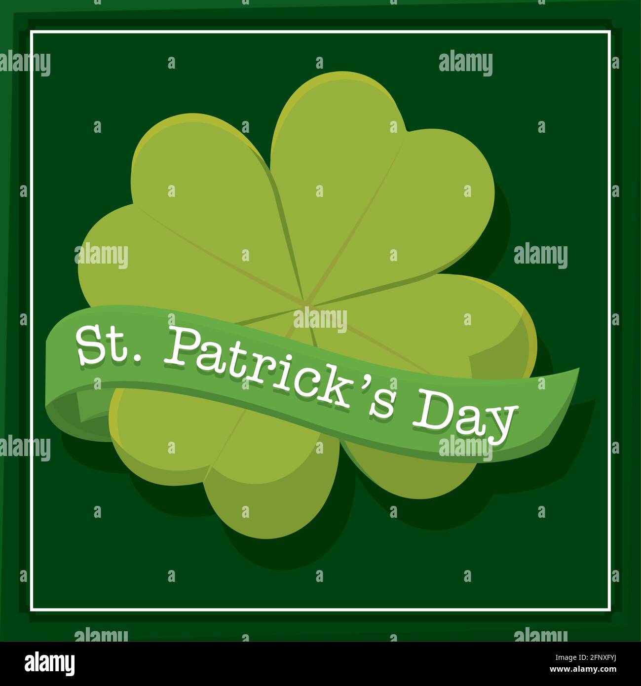 Saint patricks day Lucky clover Vector illustration Stock Vector Image ...
