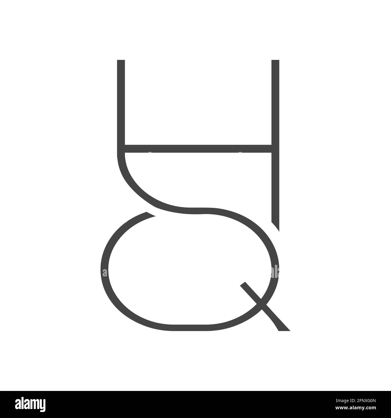 QH, HQ, Q AND H Abstract initial monogram letter alphabet logo design Stock Vector Image & Art ...