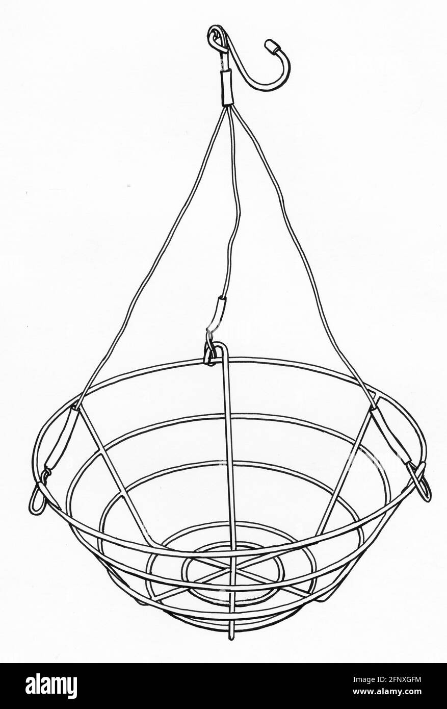 Hanging basket garden Cut Out Stock Images & Pictures - Alamy