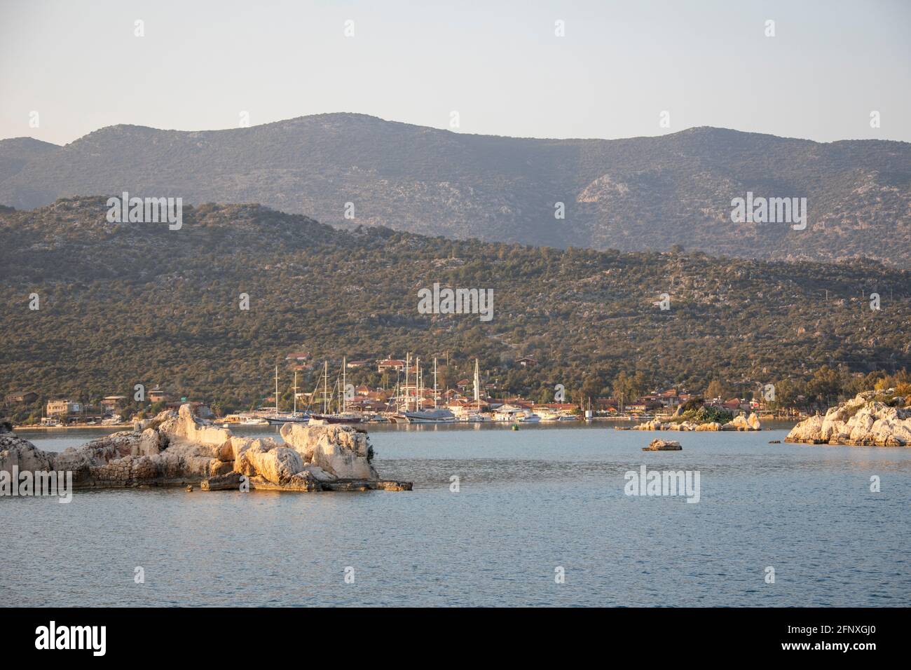 Natural beauties of Kekova island in Antalya province in Turkey, with ...