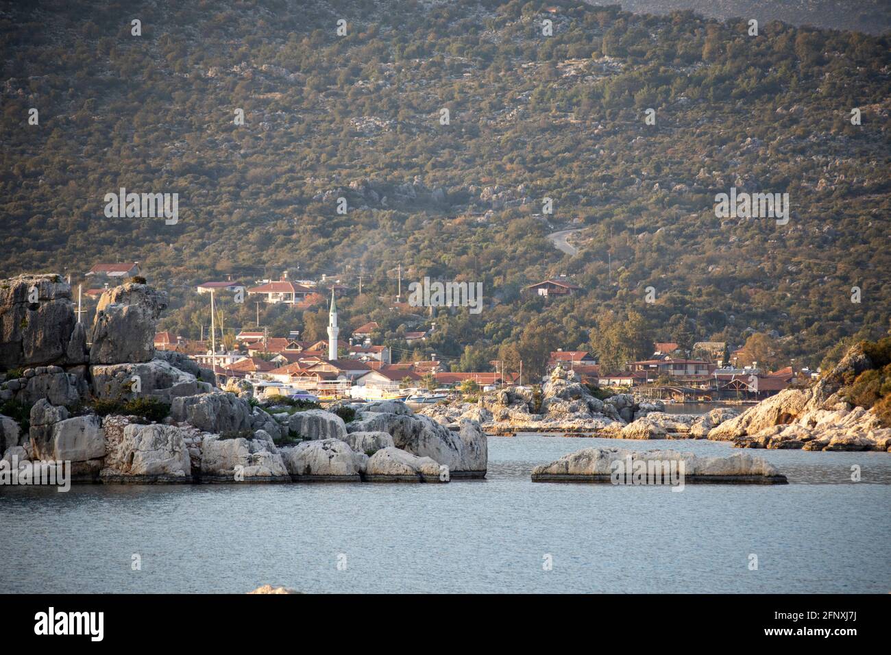 Natural beauties of Kekova island in Antalya province in Turkey, with ...