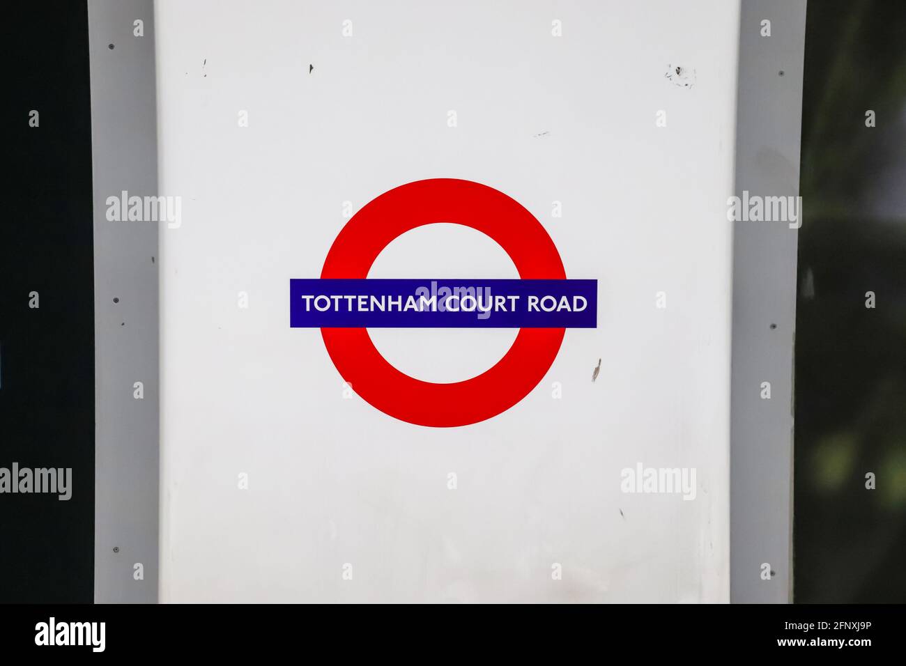 Station sign of the London underground tube in a close up view Stock ...