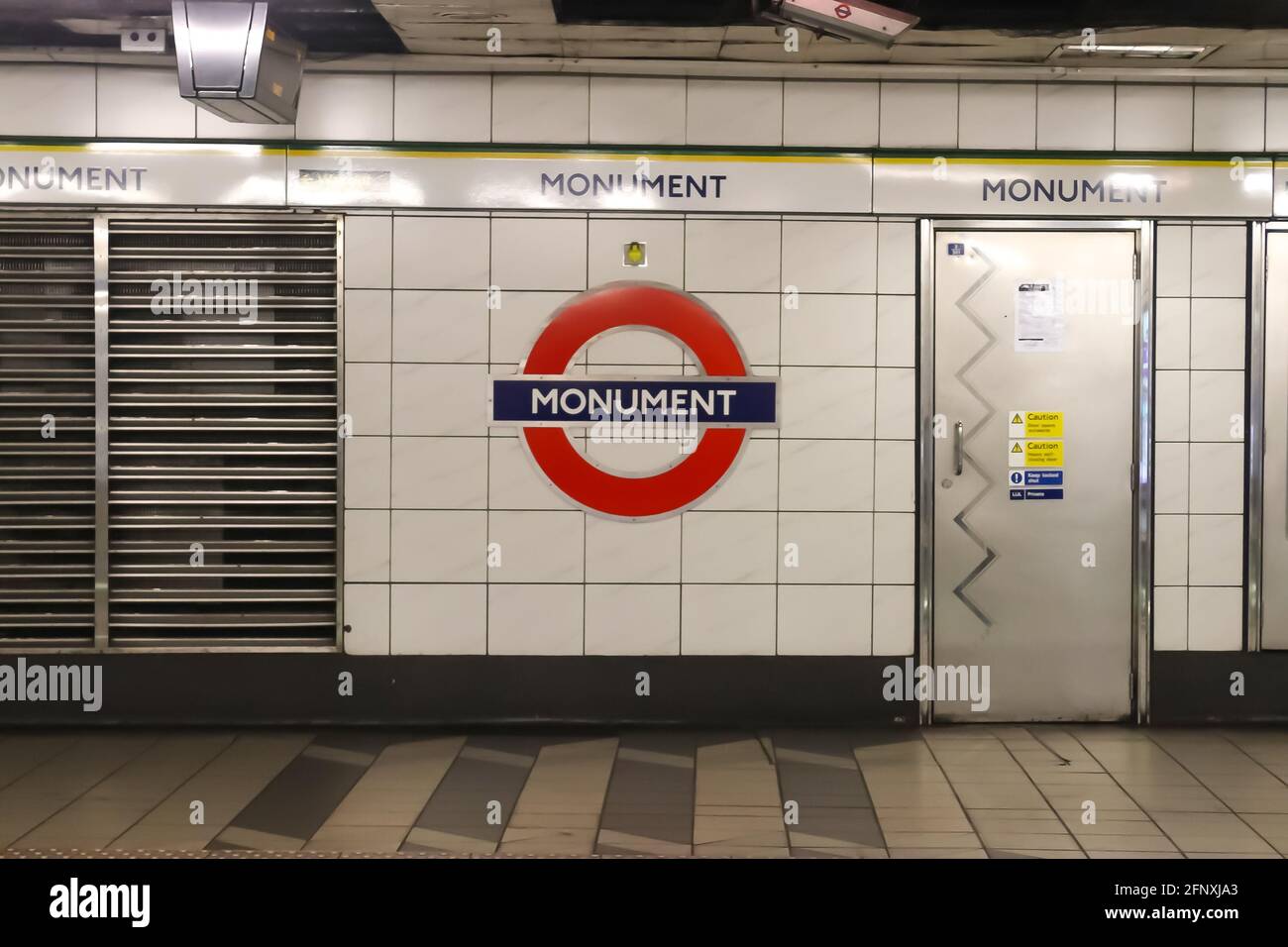 Station sign of the London underground tube in a close up view Stock ...