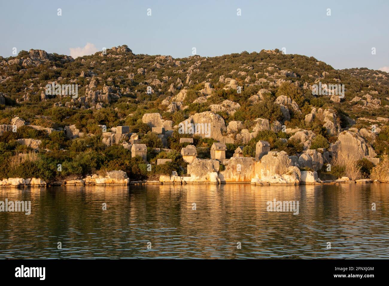 Natural beauties of Kekova island in Antalya province in Turkey, with ...