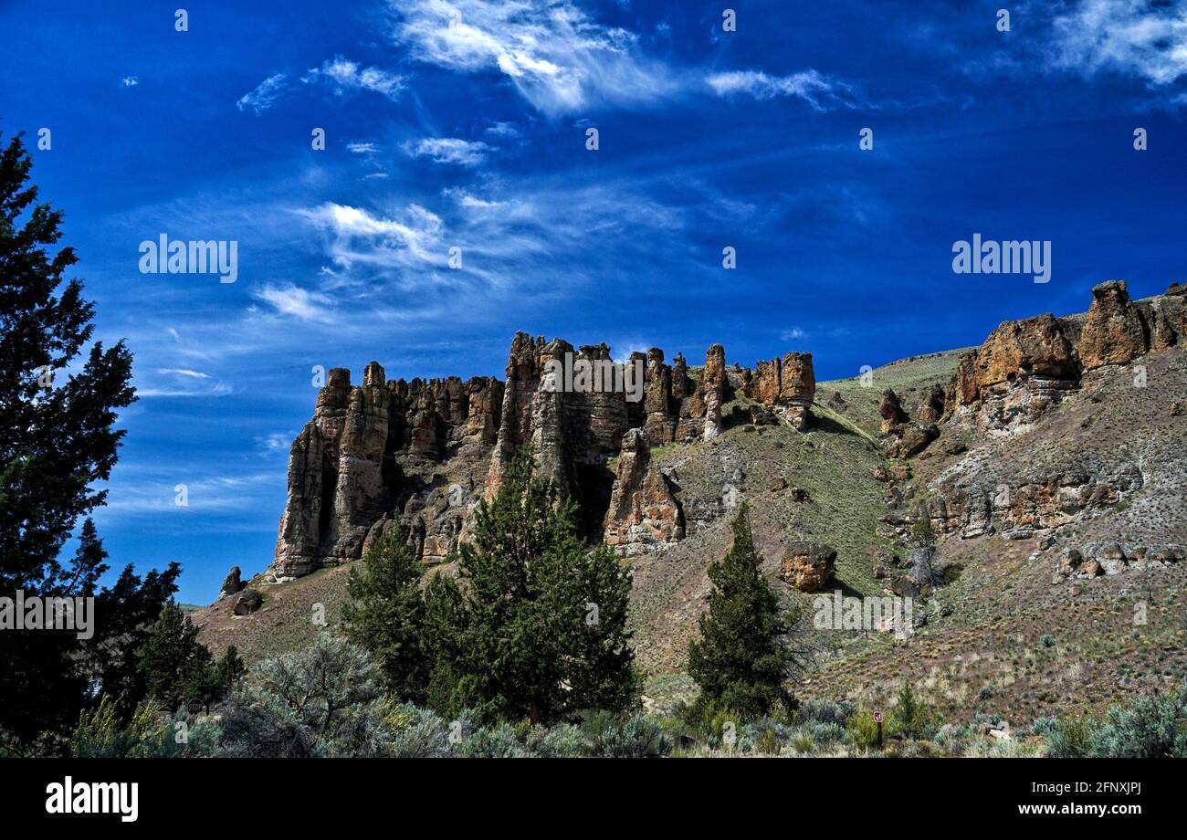 Clarno Unit of John Day National Monument Stock Photo - Alamy