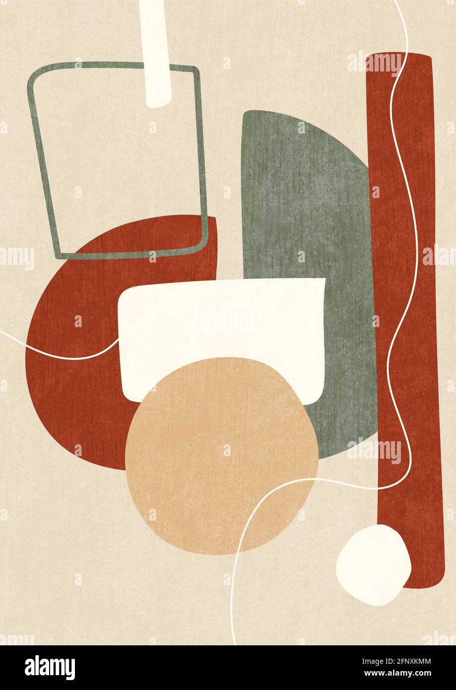 Abstract artwork with wood colors and texture. Contemporary ...