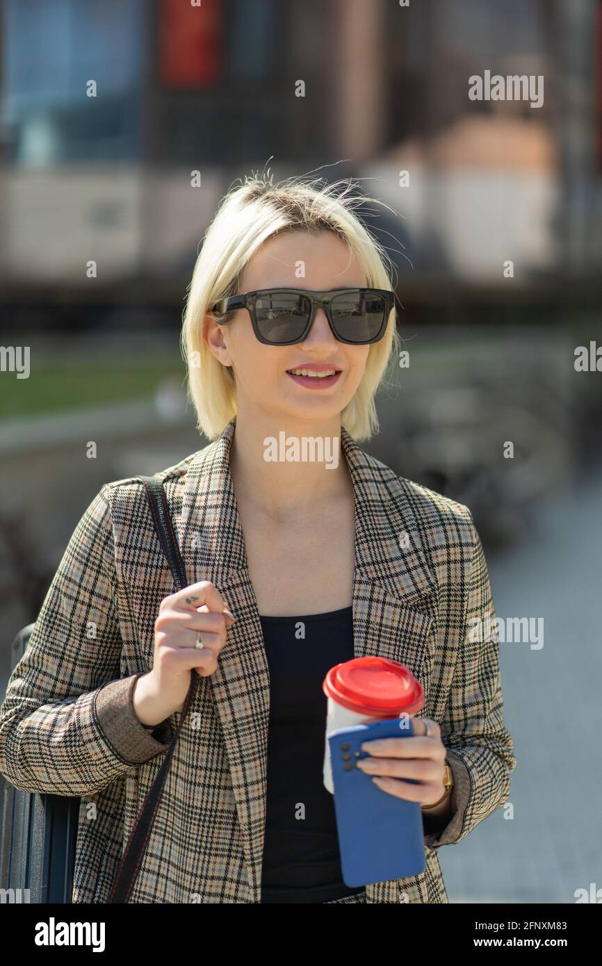 Professional suited outdoors hi-res stock photography and images - Alamy