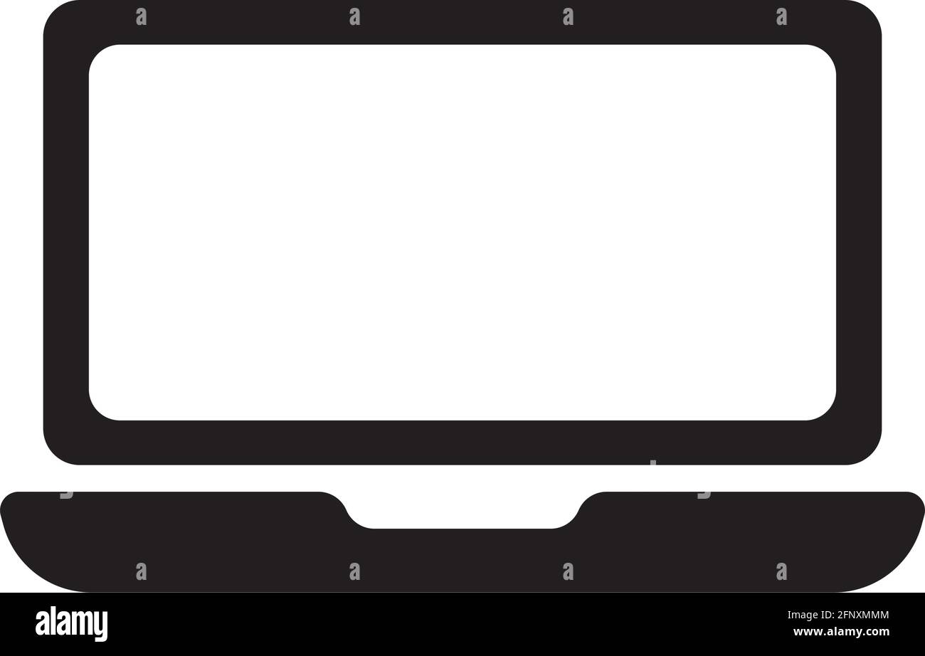 laptop silhouette icon Stock Vector Image & Art - Alamy