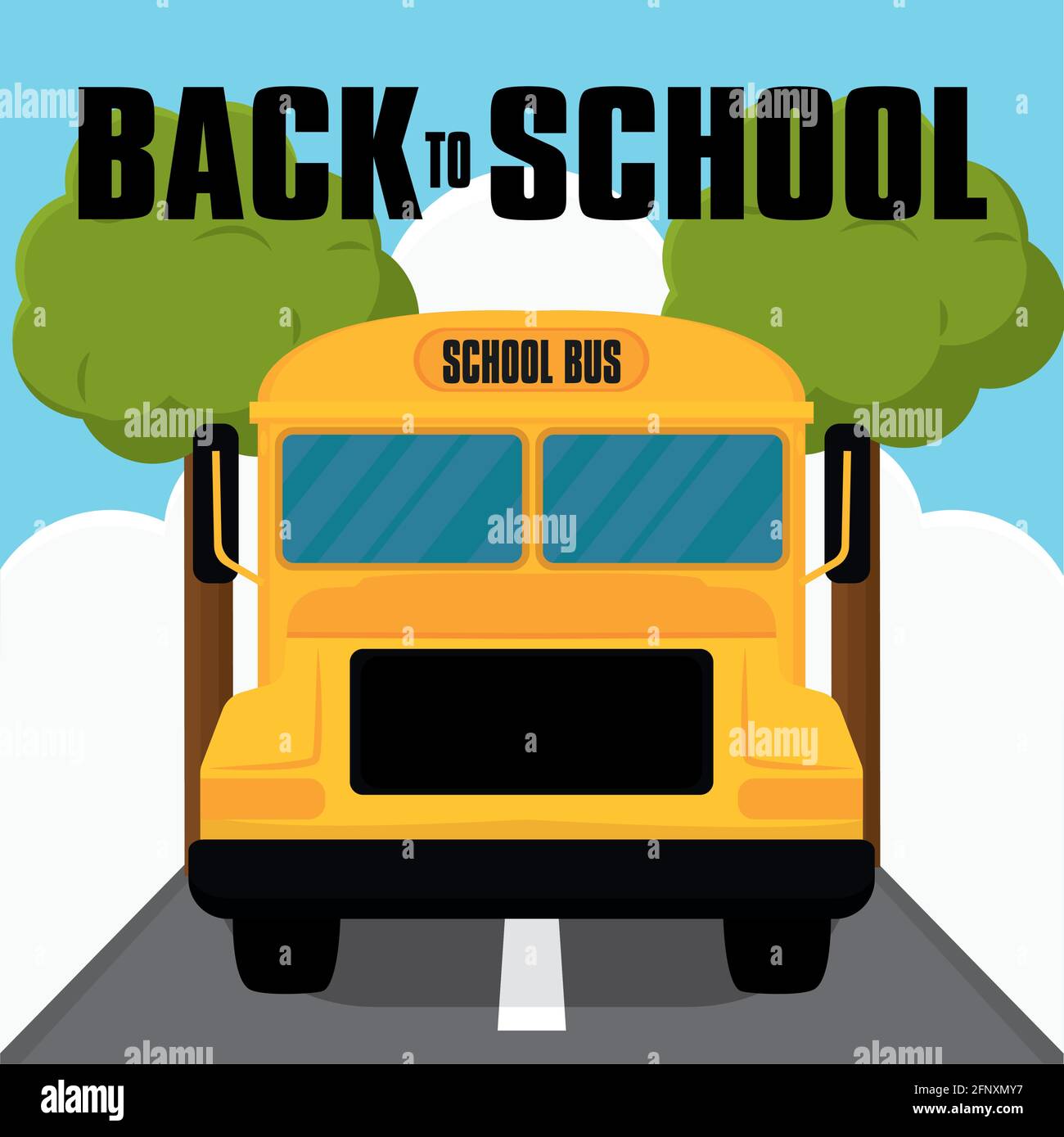 Isolated school bus Back to school Vector illustration Stock Vector ...