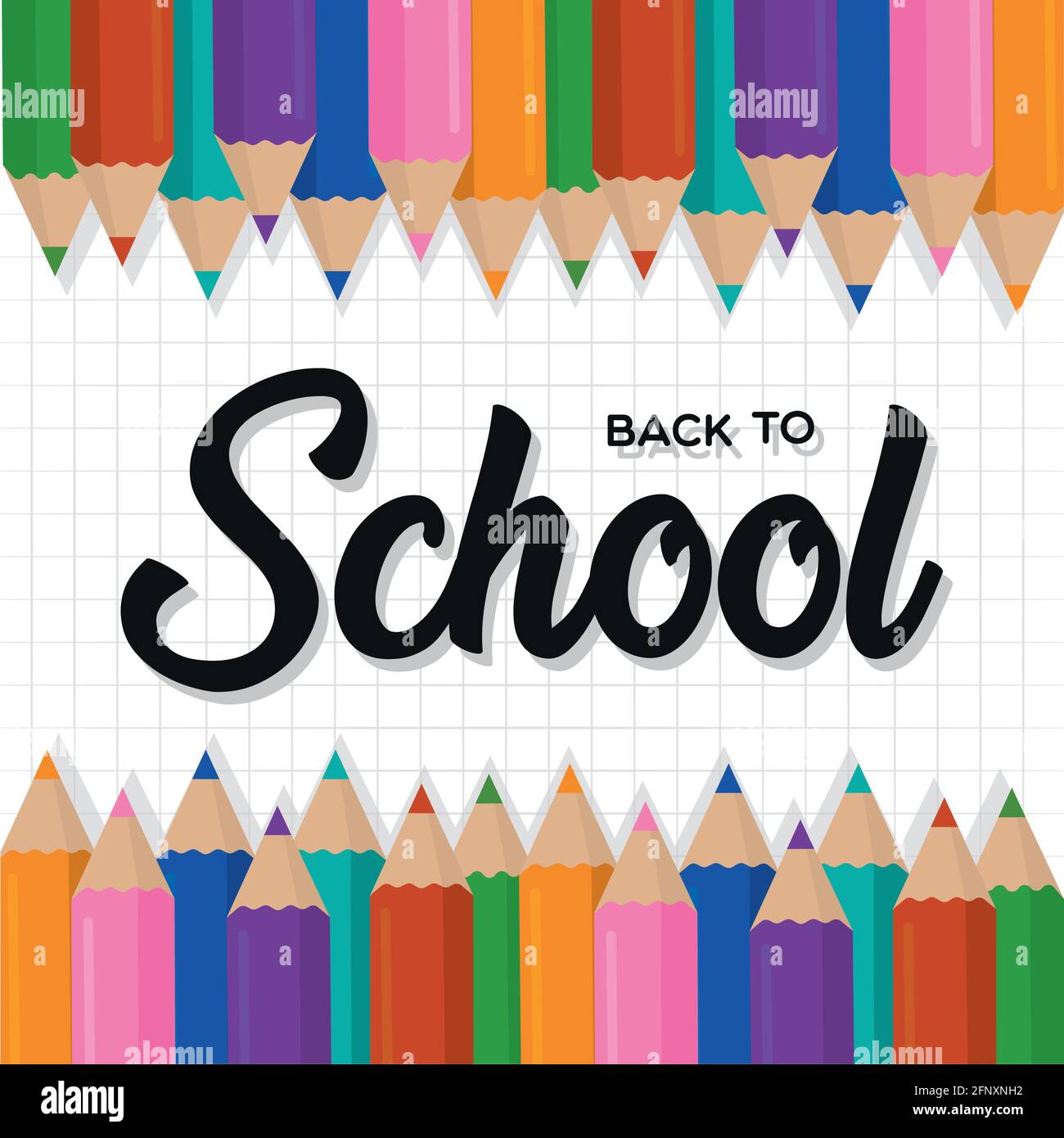 Colored pencils Back to school Vector illustration Stock Vector Image ...