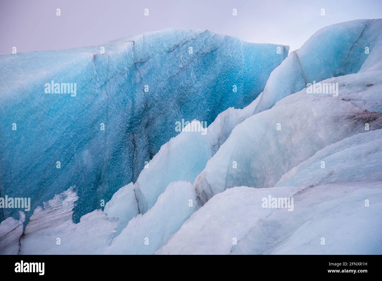 Detail Icelandic glacier image bright blue glacier abstract closeup ...