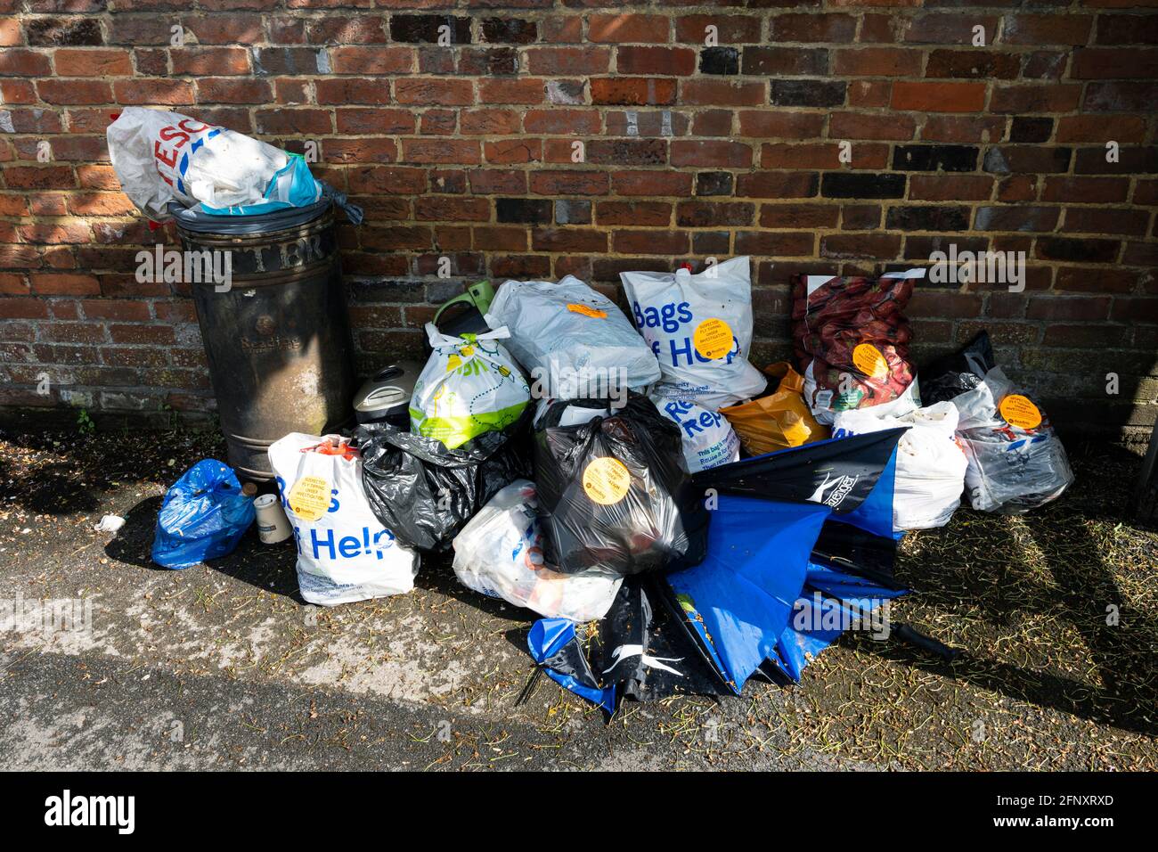 Fly tipping of waste Stock Photo - Alamy