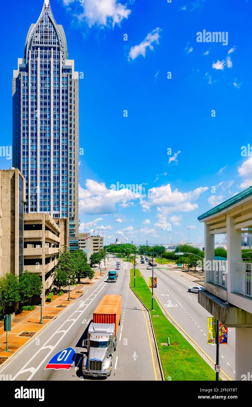 The RSA Battle House Tower is pictured on Water Street, May 14, 2021 ...