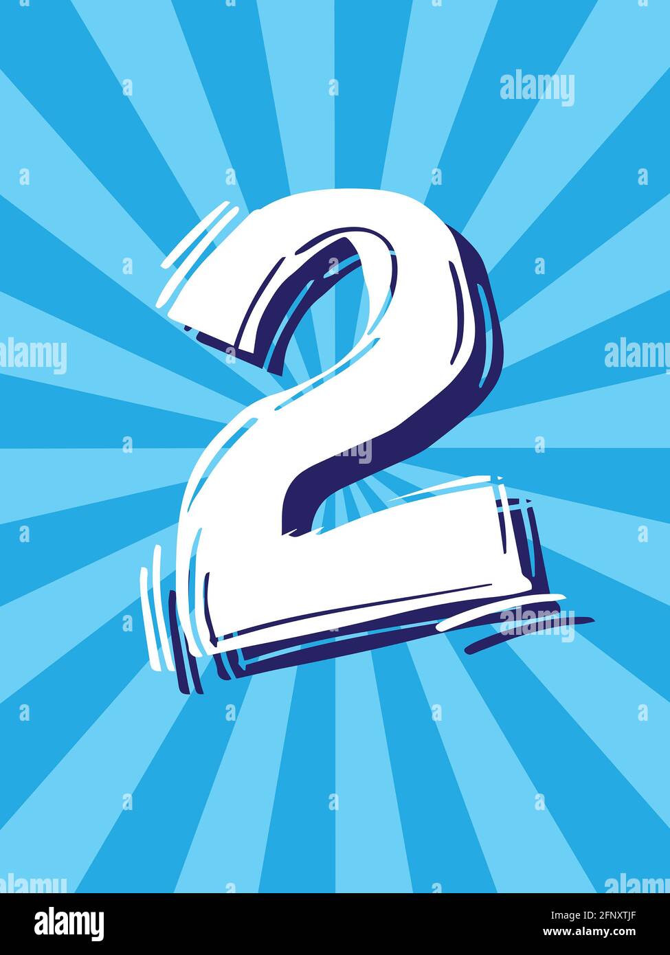 Number inside a blue radial pattern. great for backgrounds or ...