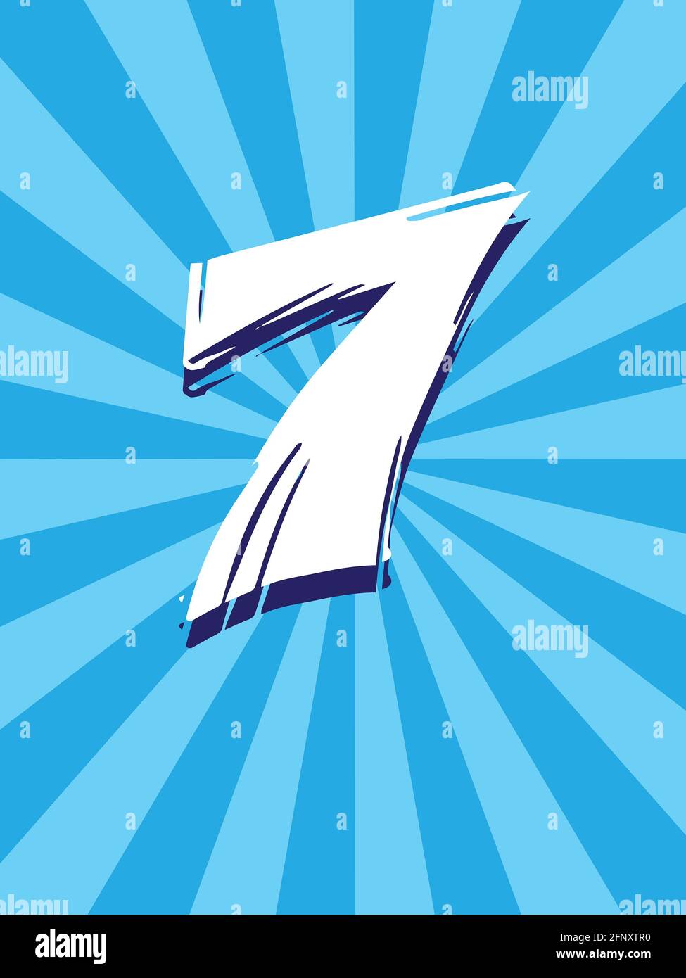 Number inside a blue radial pattern. great for backgrounds or ...