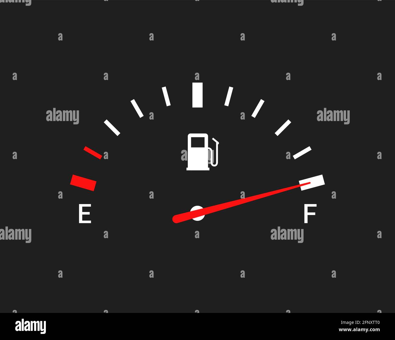 Fuel indicators gas meter. Gauge vector tank full icon. Car dial petrol ...