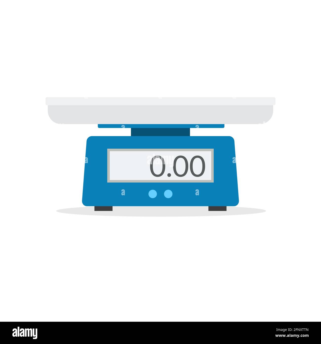 Domestic weigh scale food balance vector icon. Food weight kitchen ...