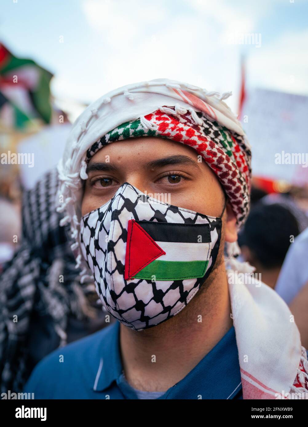Palestine rally for Gaza. Palestinian march in light of the recent ...