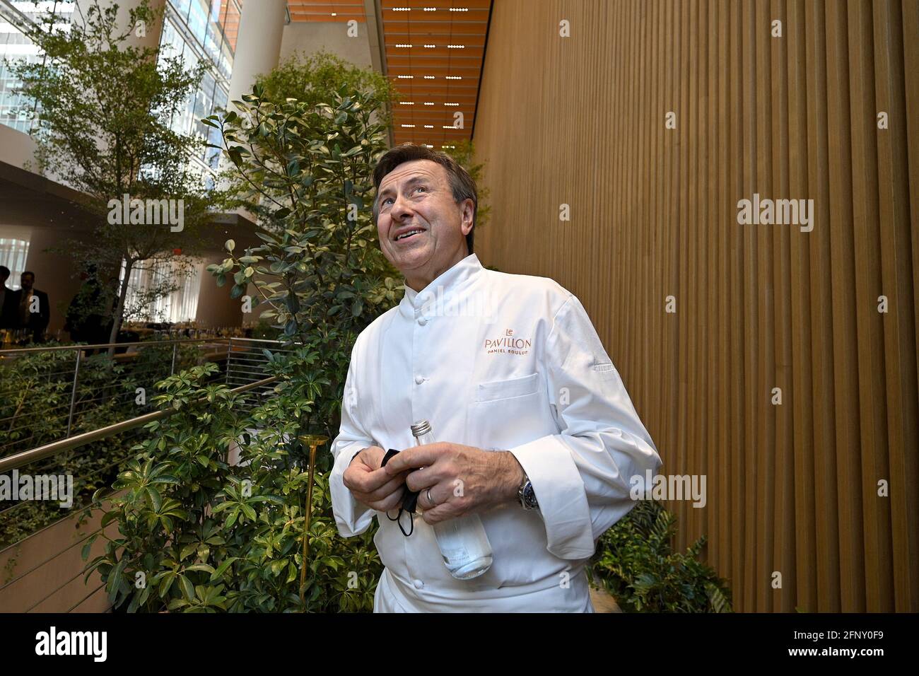 French Chef Daniel Boulud attends the ribbon cutting ceremony for the ...