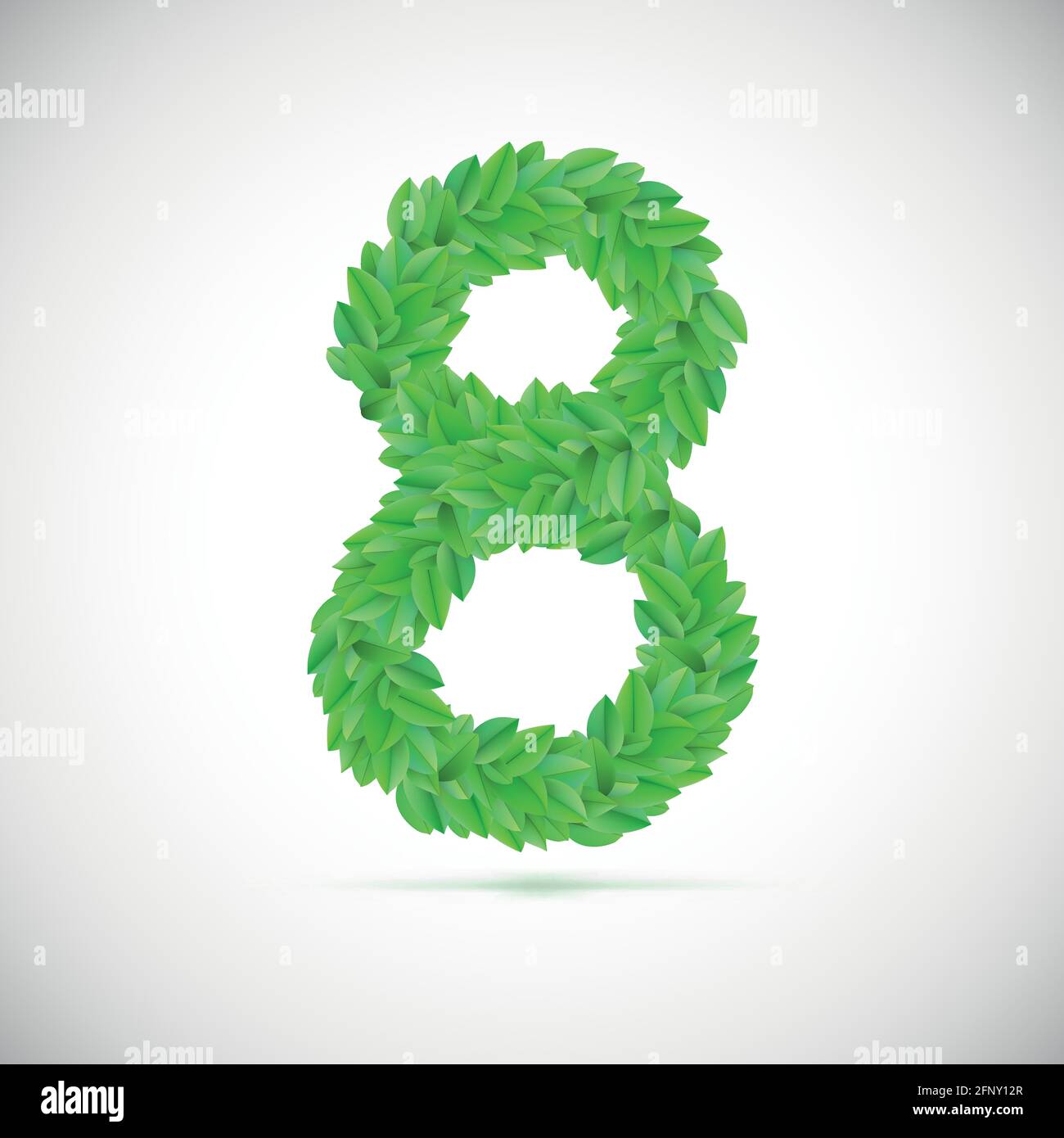 Number eight plant Stock Vector Images - Alamy