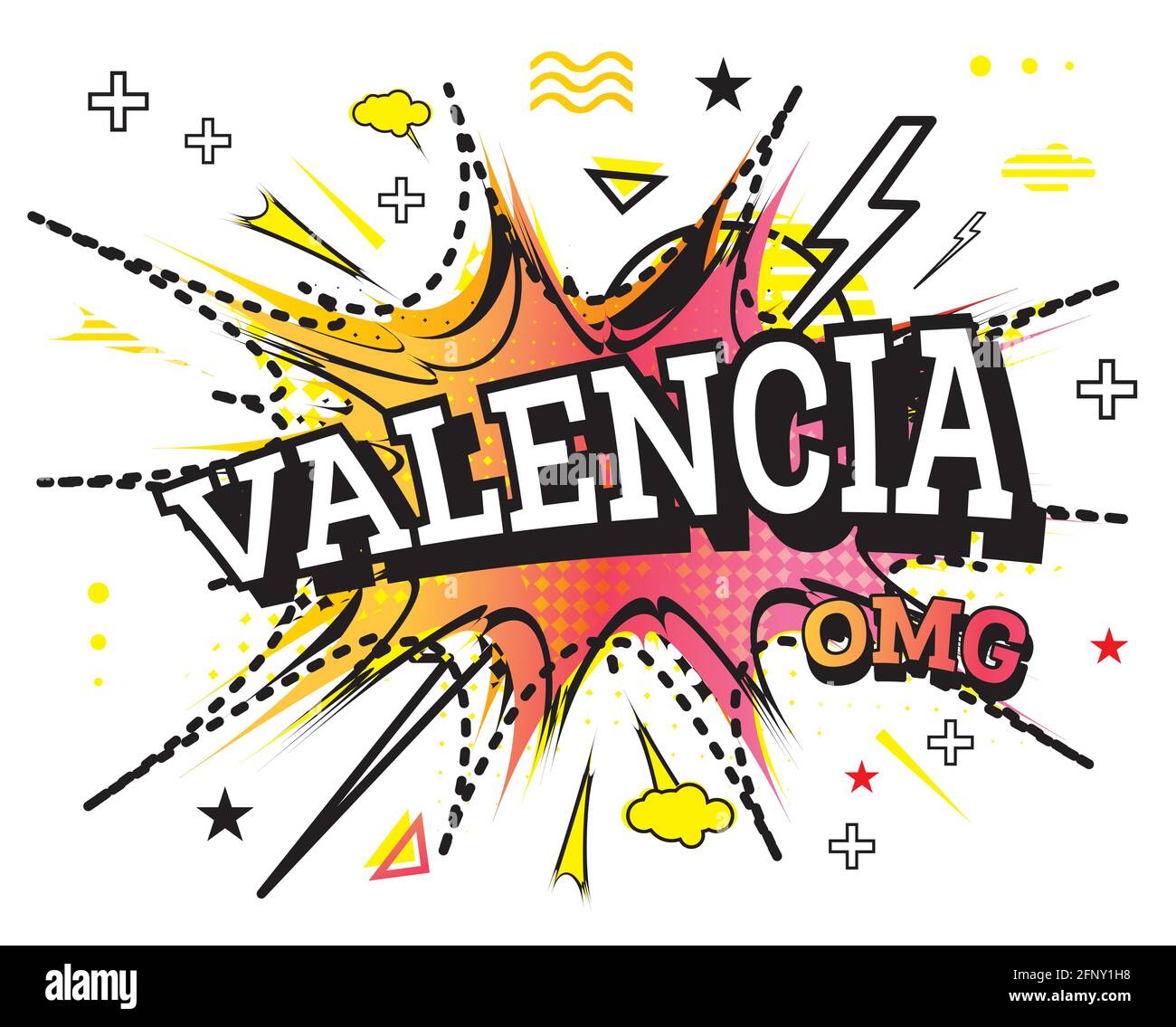 Graffiti valencia Stock Vector Images - Alamy
