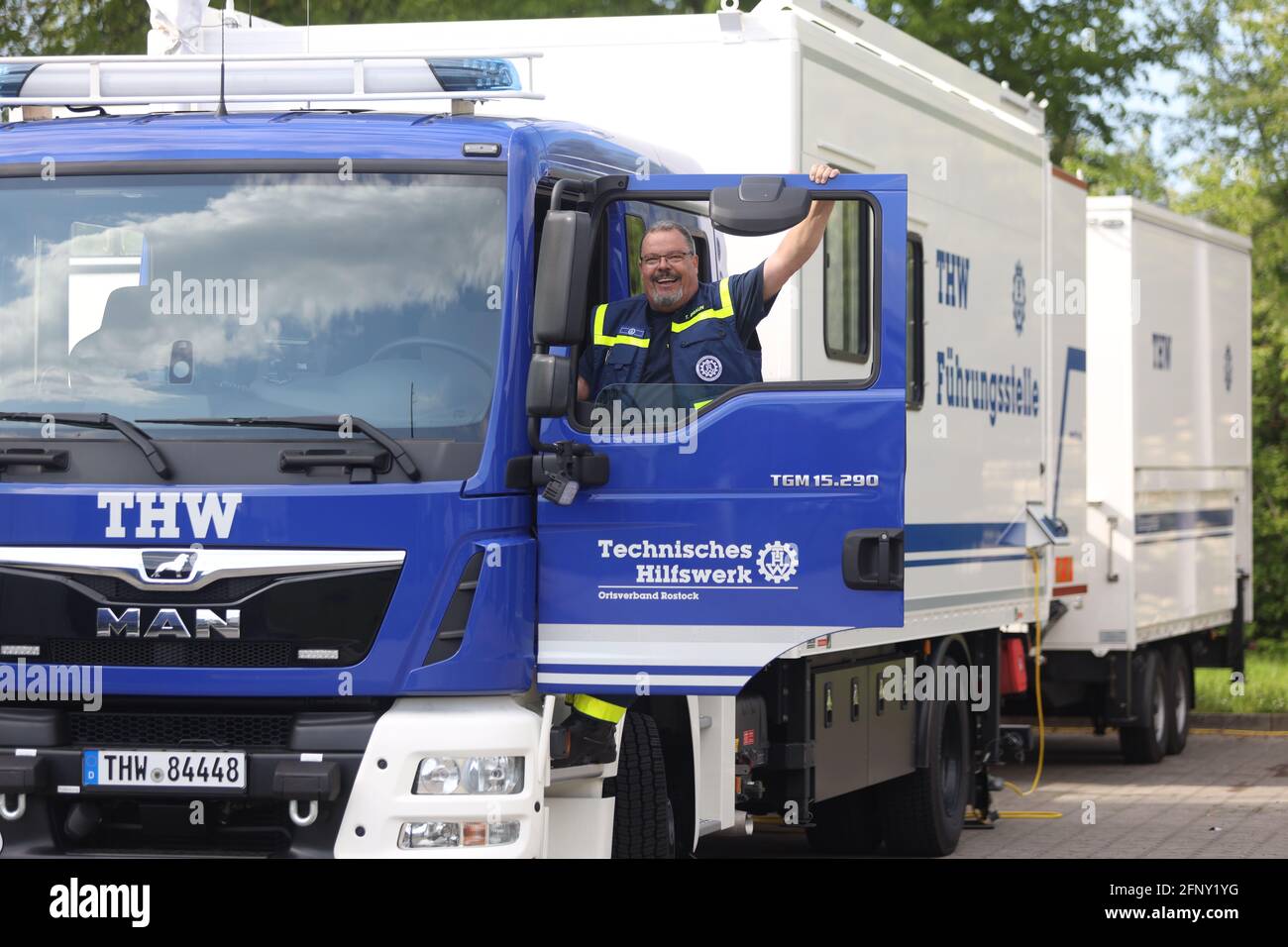Rostock, Germany. 19th May, 2021. Driver Torsten Braun of the German ...