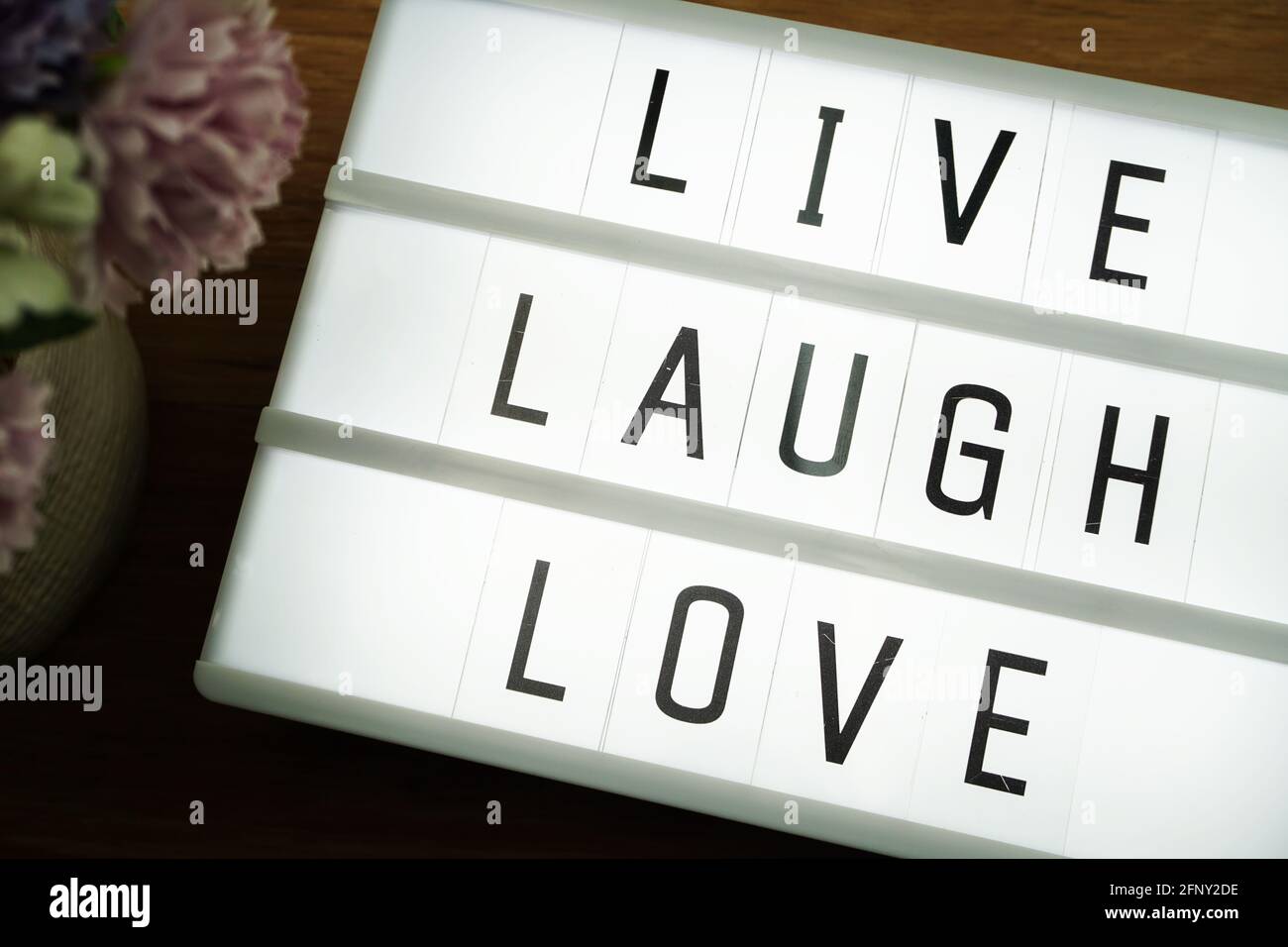 Live laugh love hi-res stock photography and images - Alamy