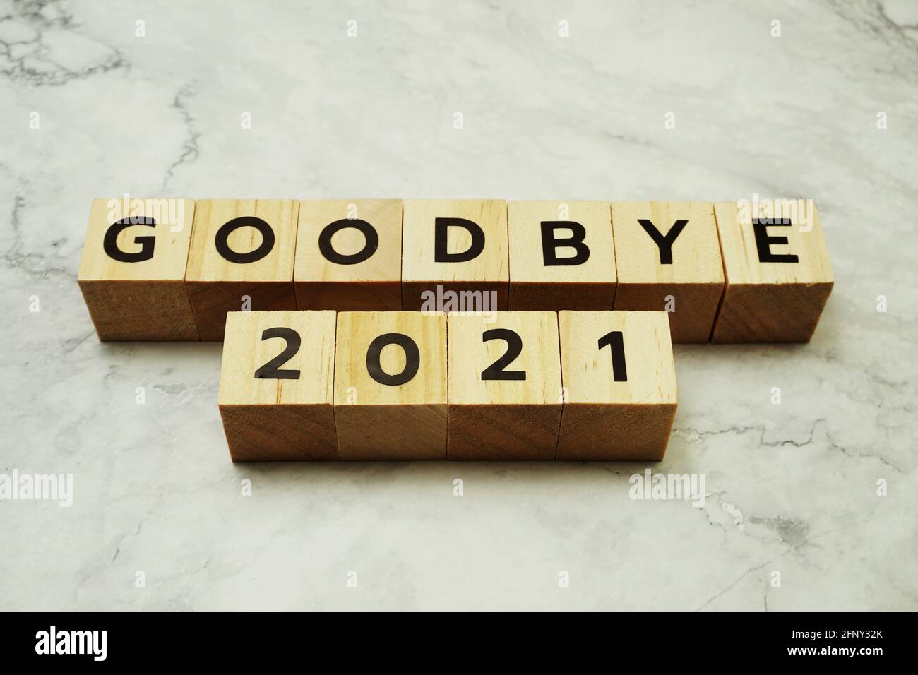 Goodbye 2021 alphabet letters on marble background Stock Photo - Alamy