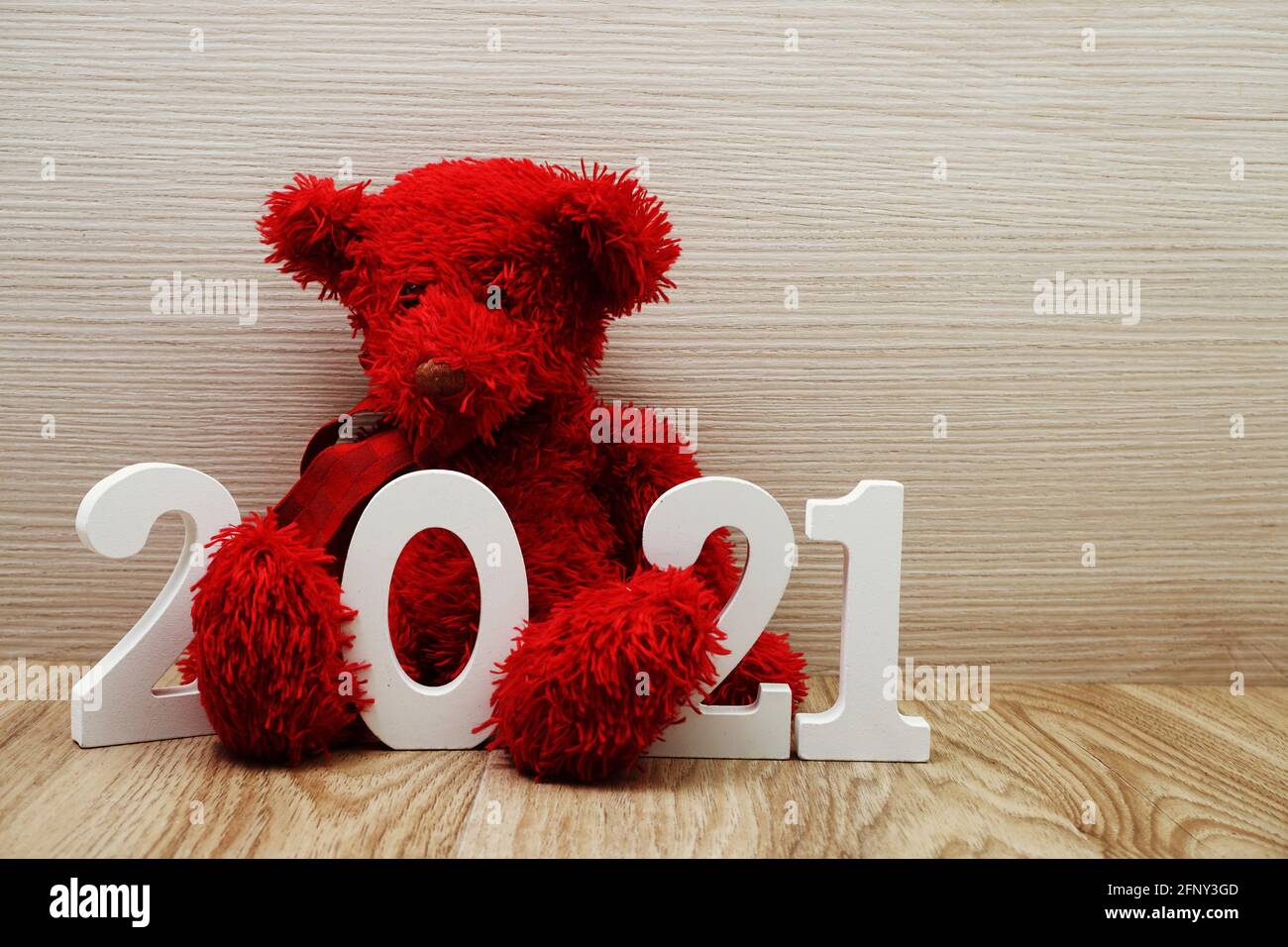 Happy new year teddy bear hi-res stock photography and images - Alamy
